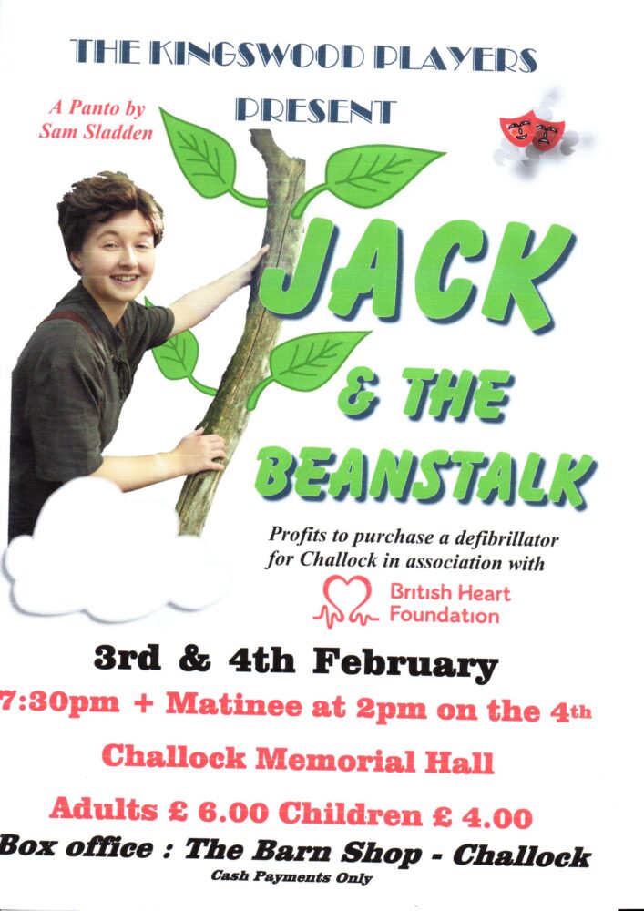 Kingswood Players Jack and the Beanstalk 2023 – Challock Village website